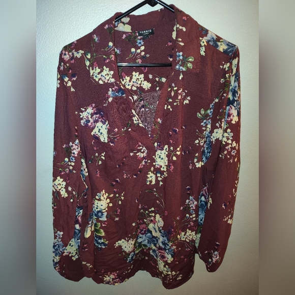 torrid | Tops | Torrid Harper Floral Blouse 3x | Poshmark